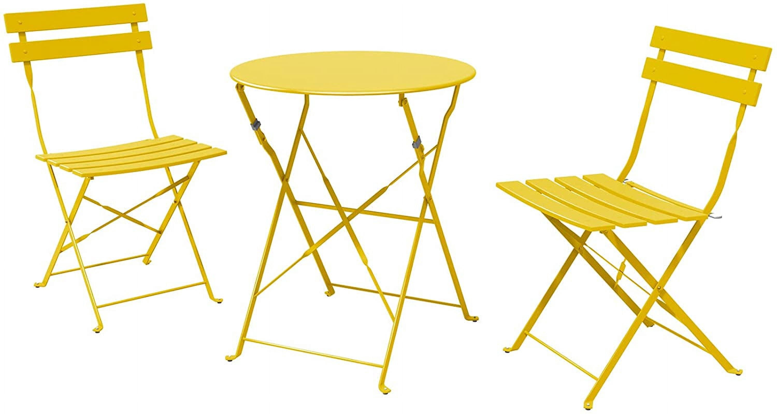 Walmart SR Steel Patio Bistro Set, Folding Outdoor Patio Furniture Sets ...