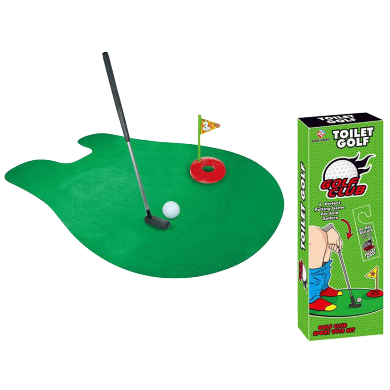 Walmart Sale Toilet Golfmini Golf Bathroom Toilet Toy Putting Golf Game Indoor Practice Mini