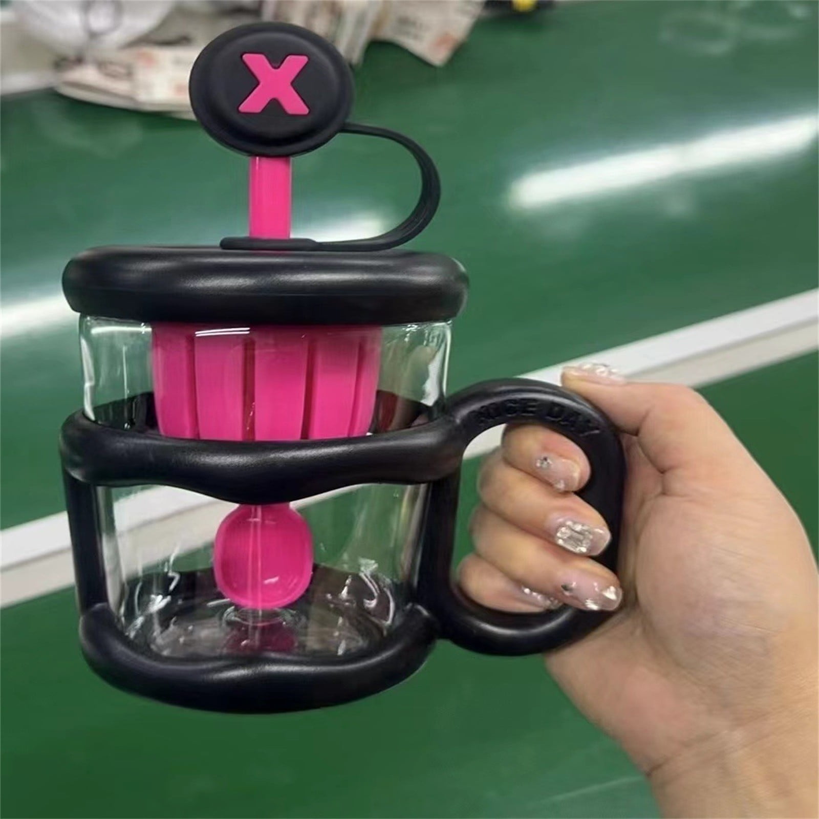 Walmart Snap Up Glass&Bottle Miayilima Kitchen Cups Cute Water Bottle ...