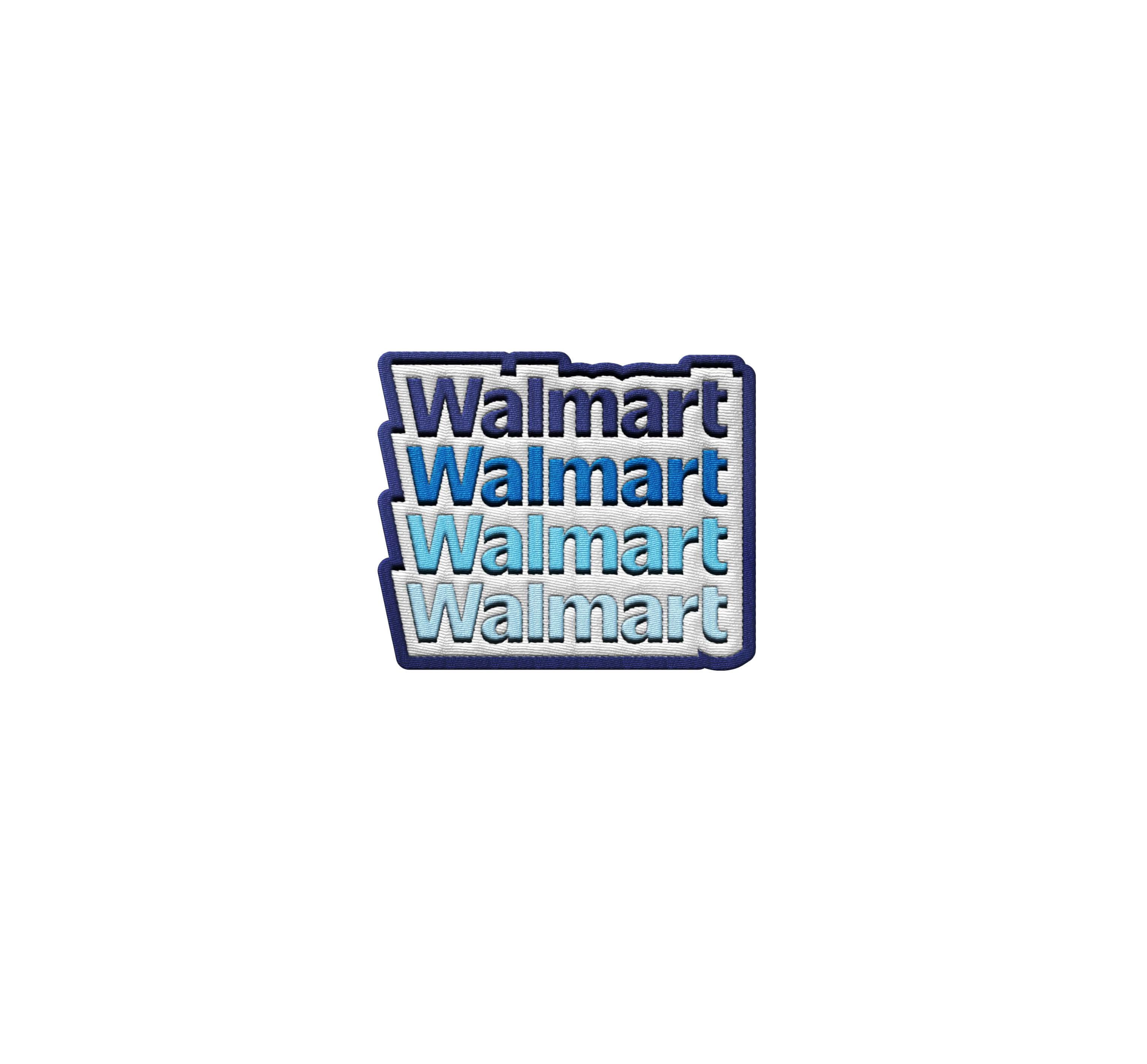 'Walmart Waterfall' Patch - Blue - Walmart.com