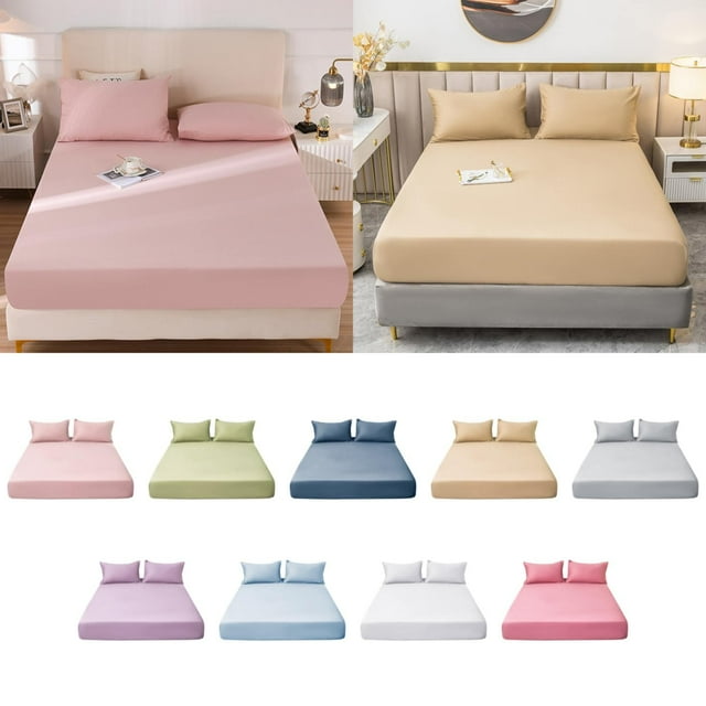 Walmart Week Deals Fitted Bottom Sheet Queen Fitted Sheet Solid Color