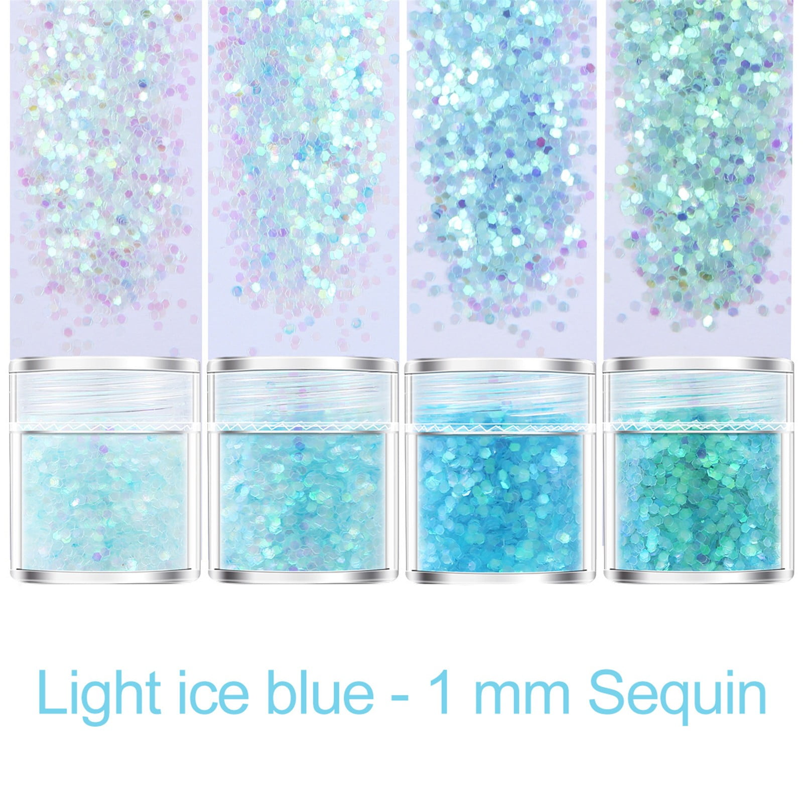 Walmart Week Sales Nail Accessories,4 Boxes Light Blue Set Holographic ...