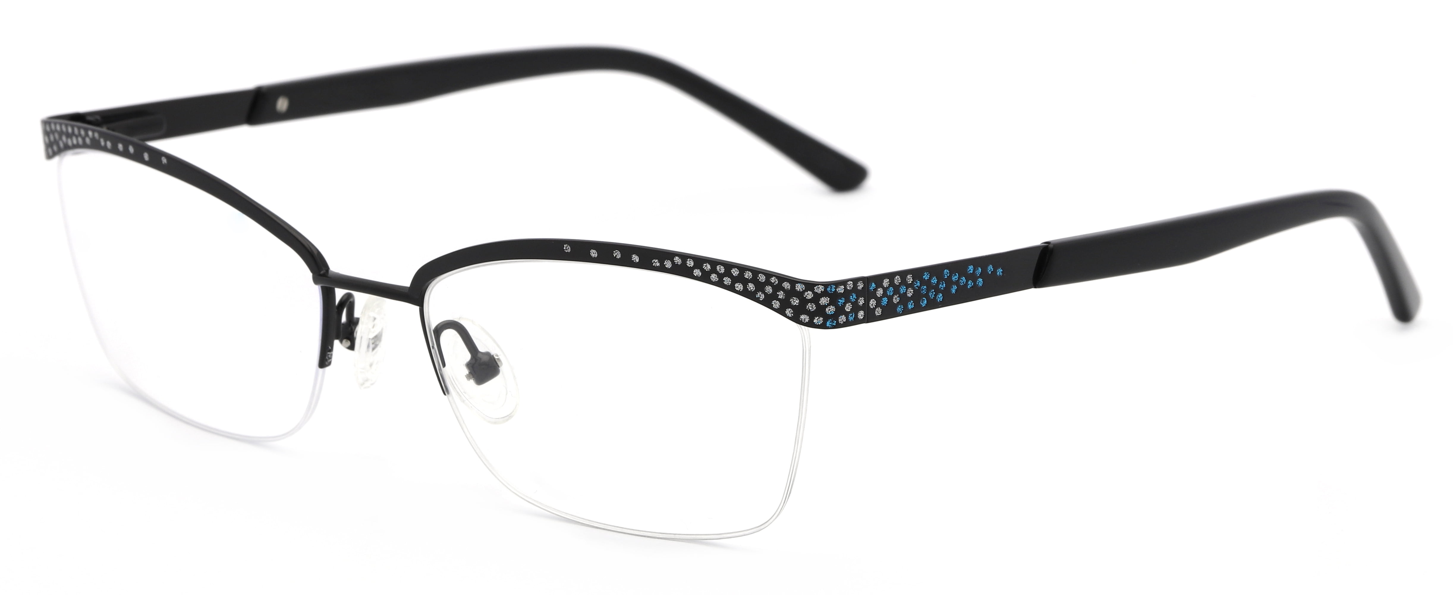 Walmart Women's Eyeglasses, Black, 53-17-140, with Case - Walmart.com