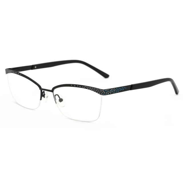 Walmart Women's Eyeglasses, Black, 53-17-140, with Case - Walmart.com