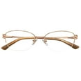 Walmart Women's Eyeglasses, FM17235, Gold, 52-17-135, with Case - Walmart.com