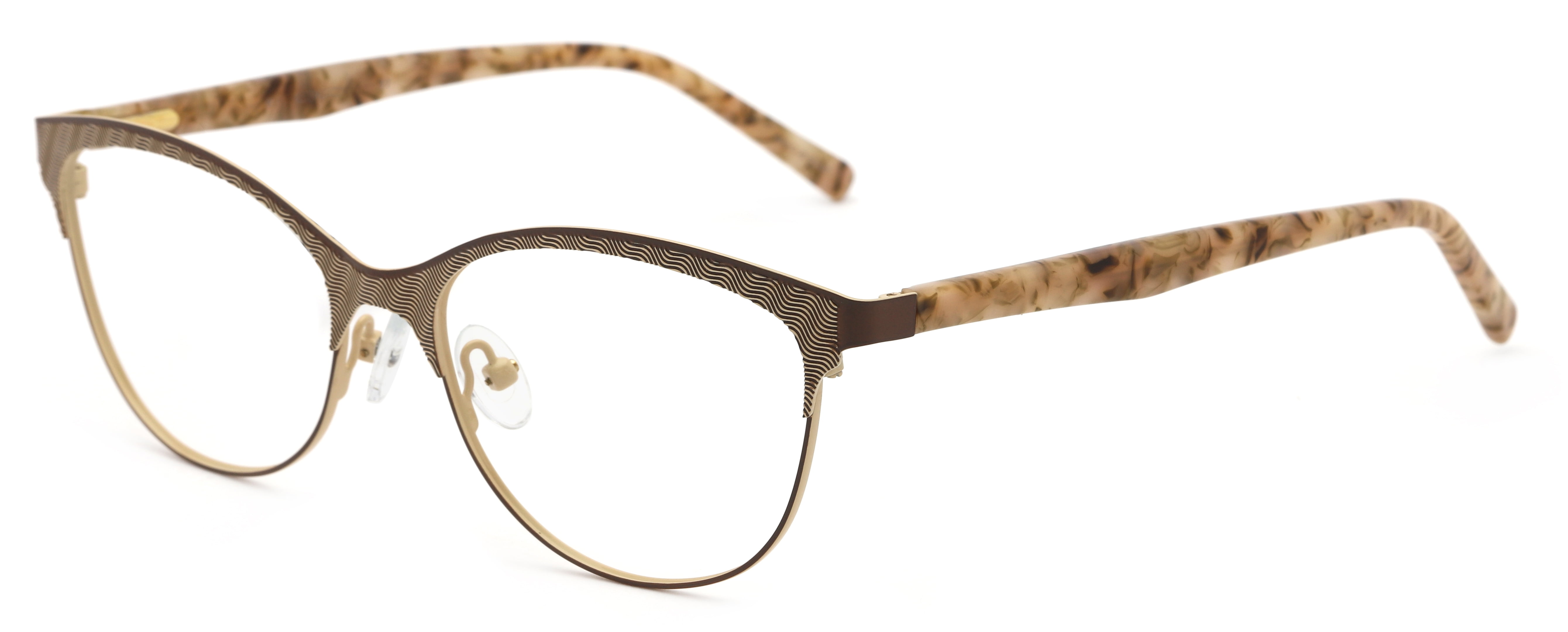 Walmart Women's Eyeglasses, MK10404, Brown/Beige, 53-16-140, with Case ...