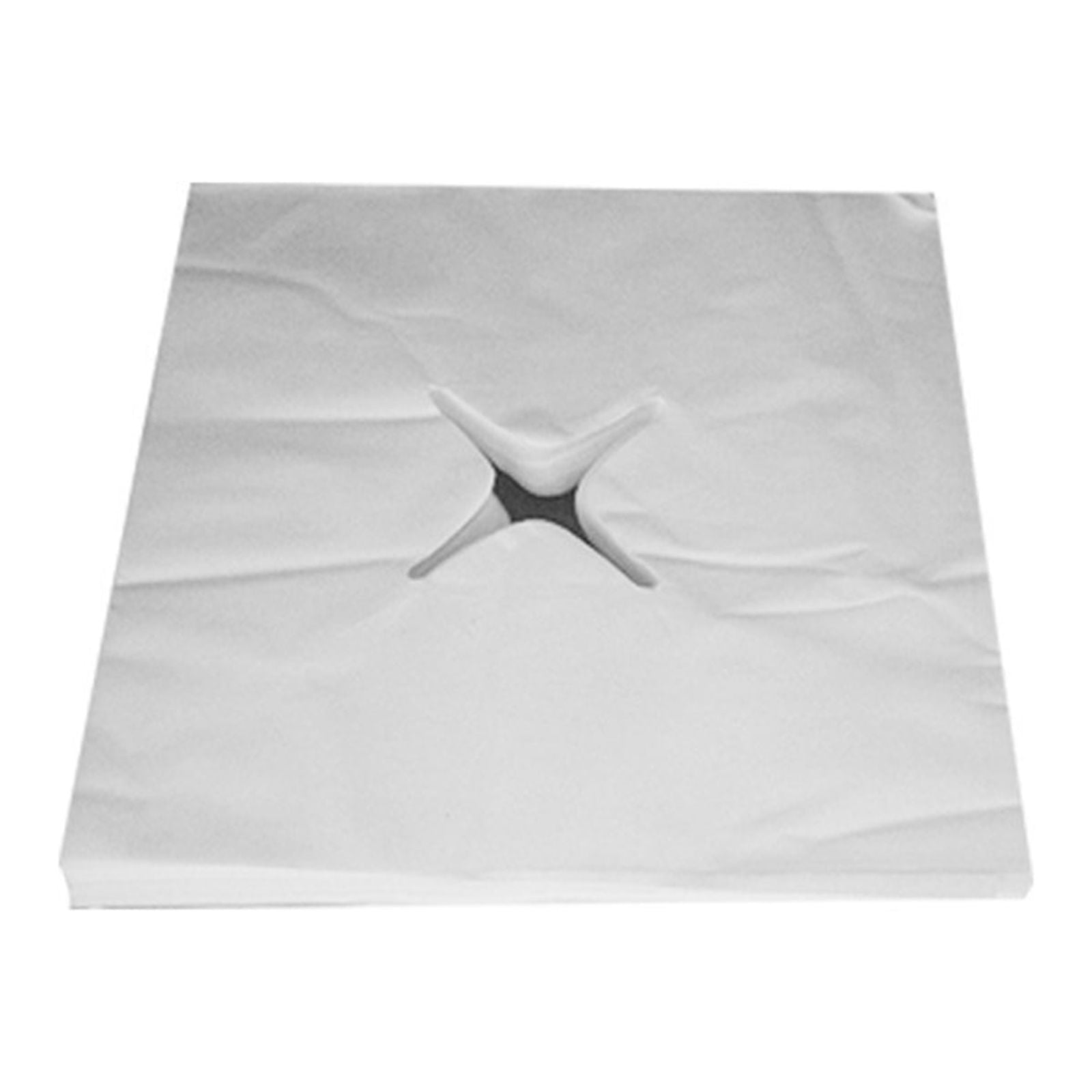 Walmeck Disposable White Spa Massage Table Face Hole Cover Beauty Salon Face Pad Bed Breathing