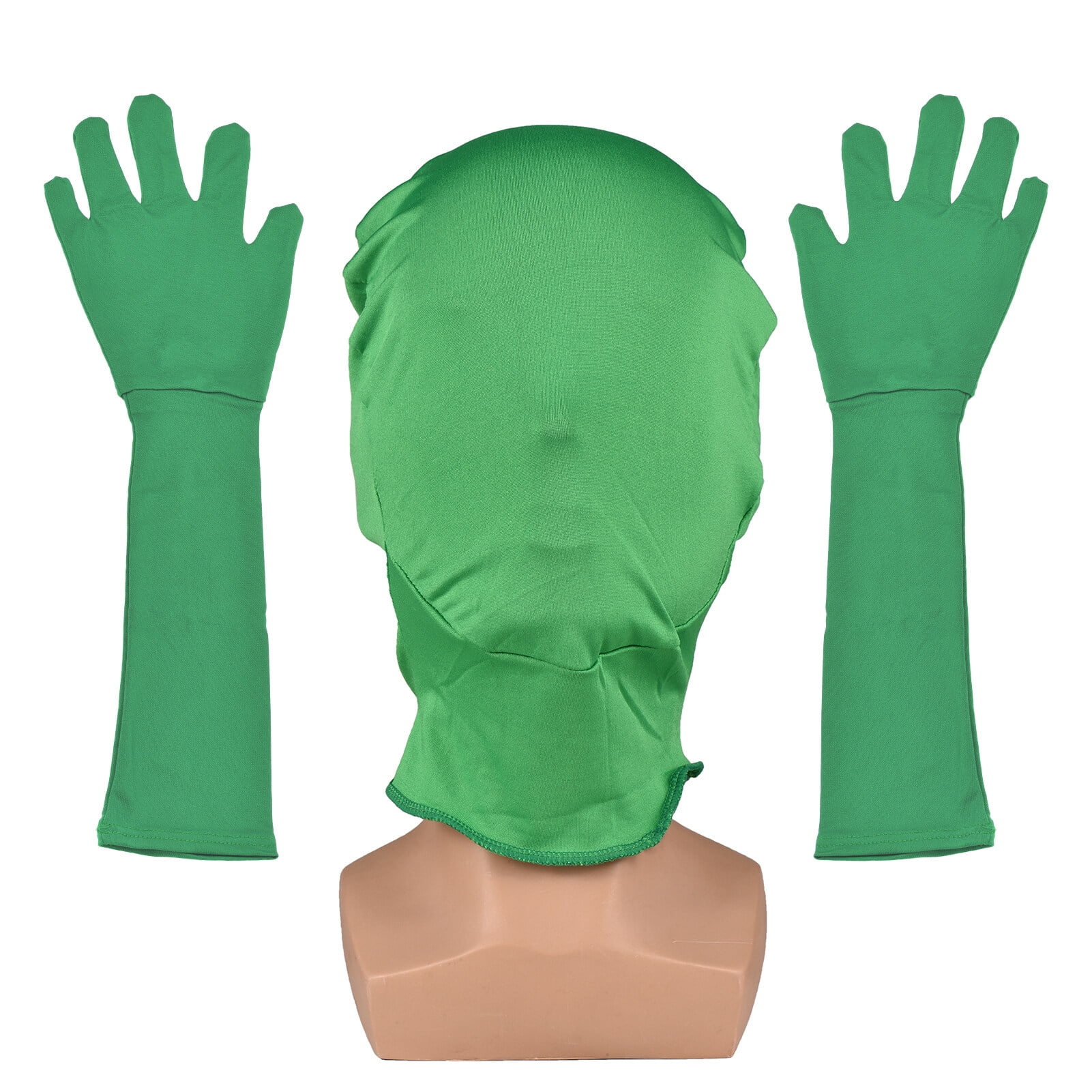 Walmeck Green Chroma Gloves Chromakey Hood Glove Invisible Effects ...