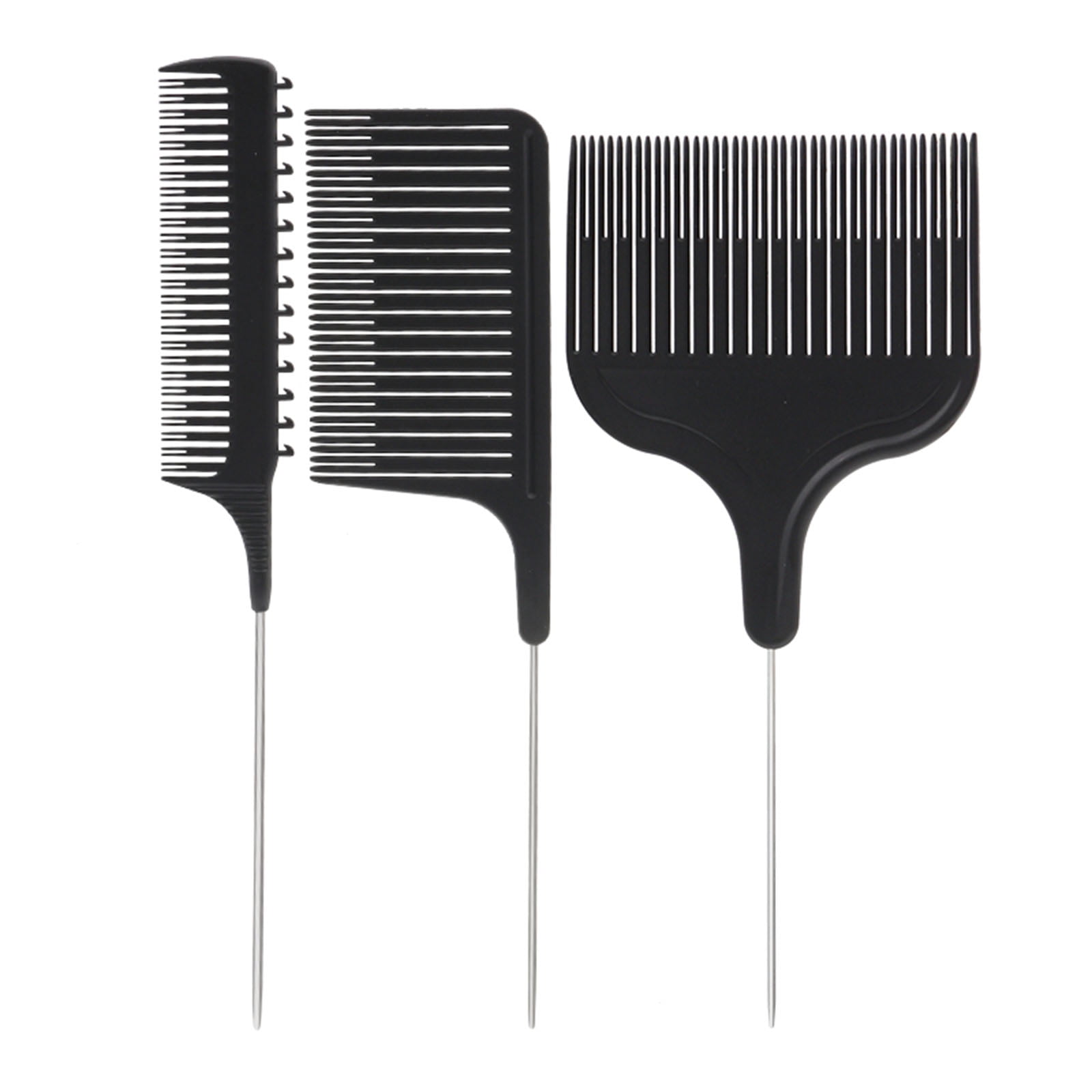 Walmeck Hair Styling Combs Tailed Comb Set Coloring Dyeing Comb Salon ...