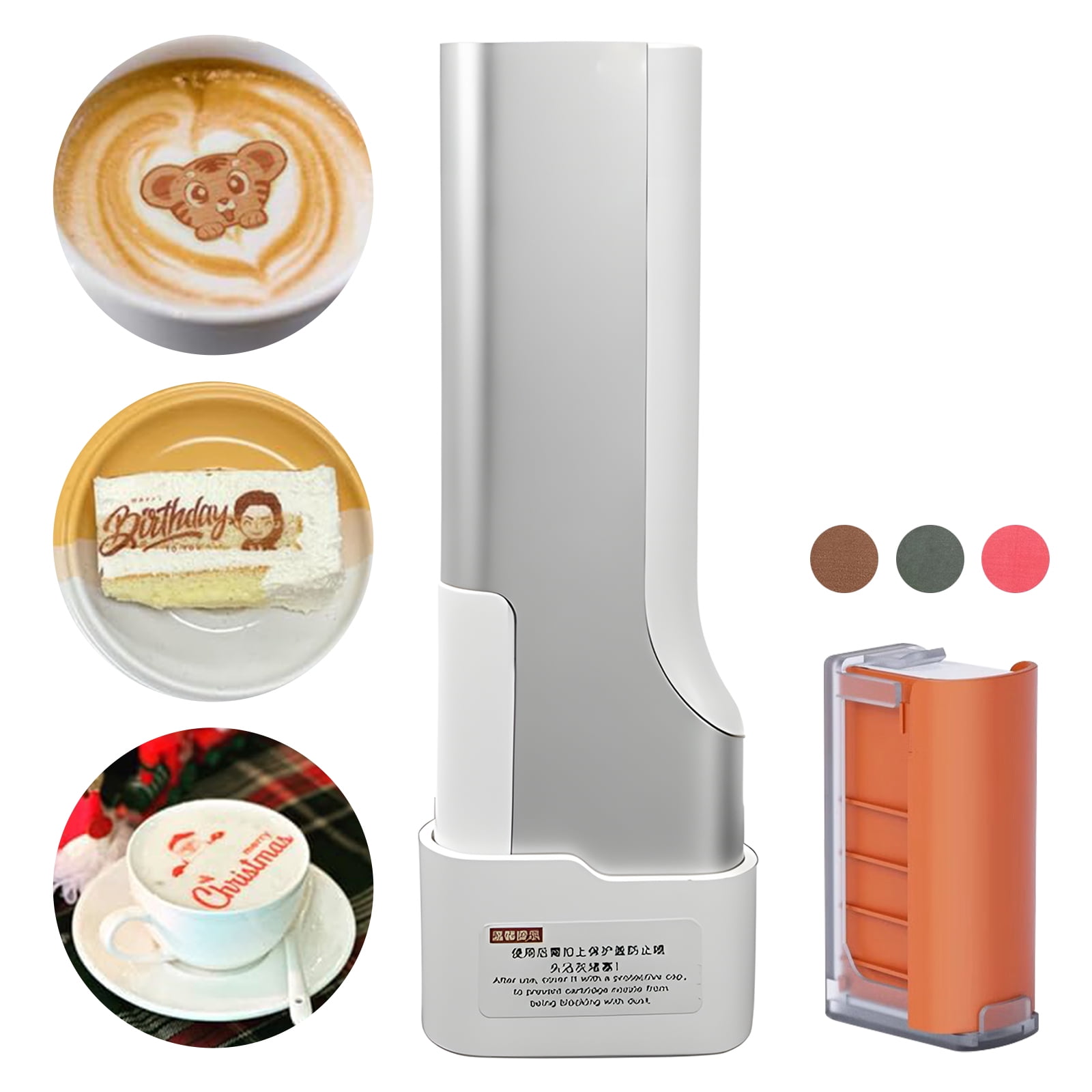 Walmeck Portable Inkjet Coffee Latte Printer WiFi PrintLab APP Control ...