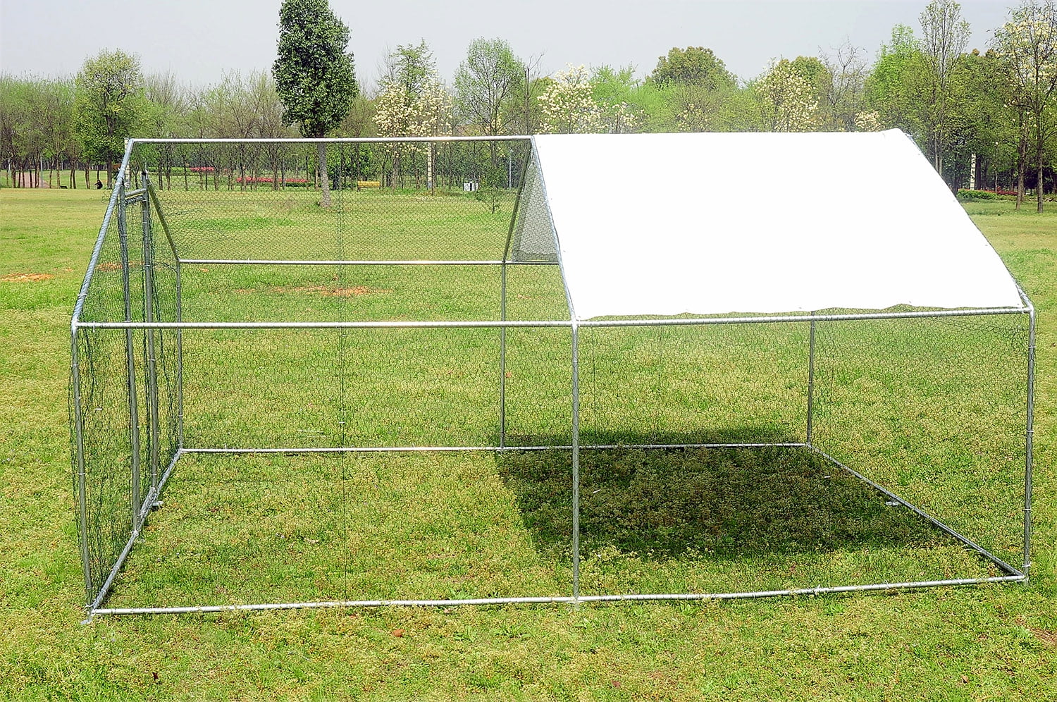 Walnest 13x10 ft Metal Large Chicken Coop,Walk-in Backyard Hen House ...