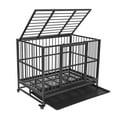"Walnest 36""H Double Door Foldable Heavy Duty Dog Cage, Small to ...