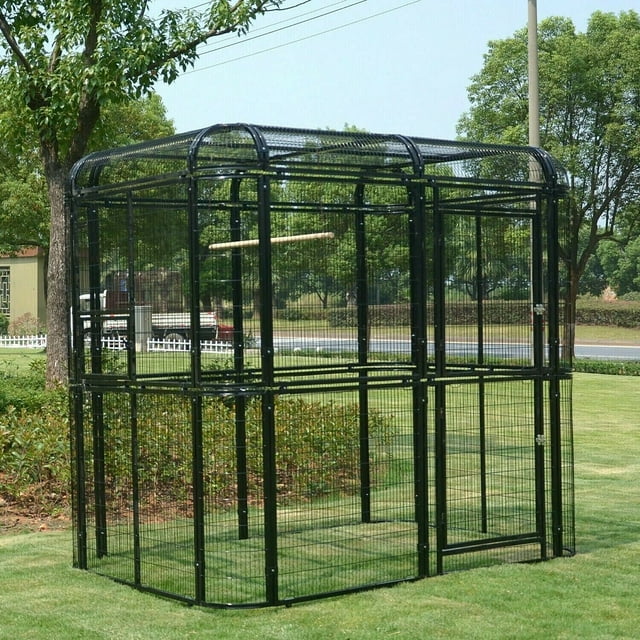 Walnest Extra Large Walk in Bird Cage Parrot Macaw Iron Aviary Flight ...