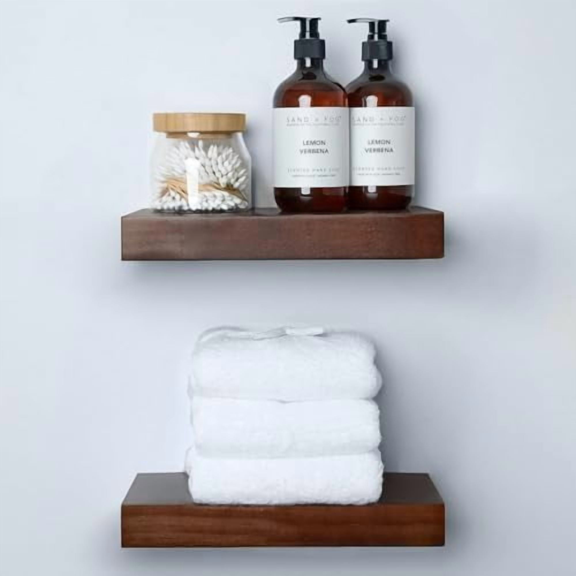 Walnut 12 inch Floating Shelf, High End Solid Real Wood Small 12inch ...