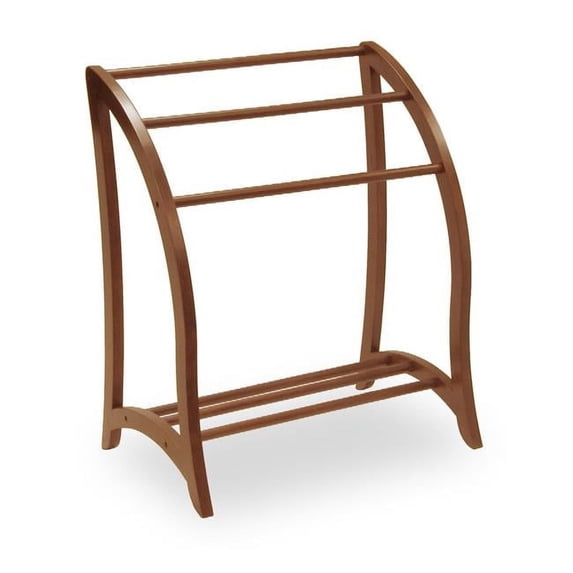 Walnut Beechwood Wooden Quilt Rack Stand Holder Display - Walmart.com