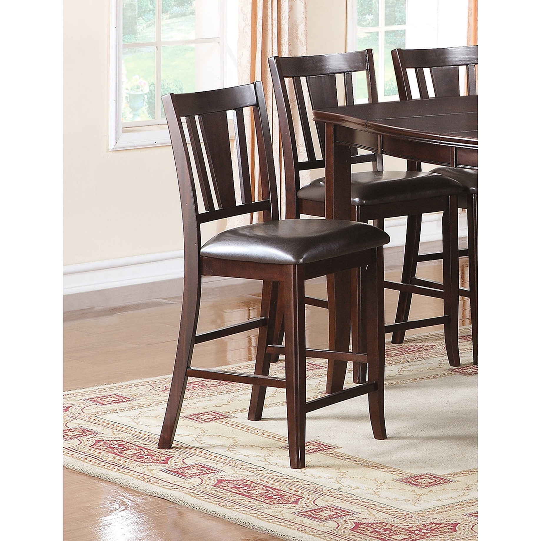 Walnut Brown - Sturdy and Stable - Dining Room - Set of 2 Contemporary ...