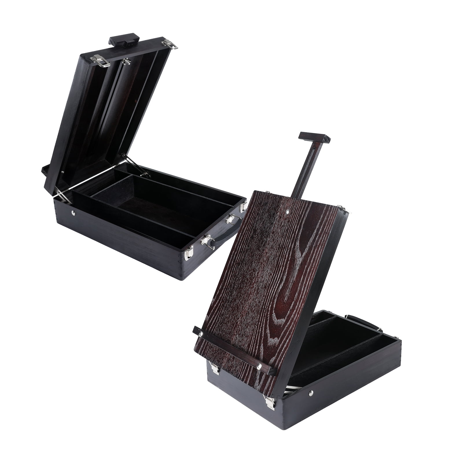 Walnut Color Artist Tabletop Box Easel, Radiata Pine Wood Painting ...