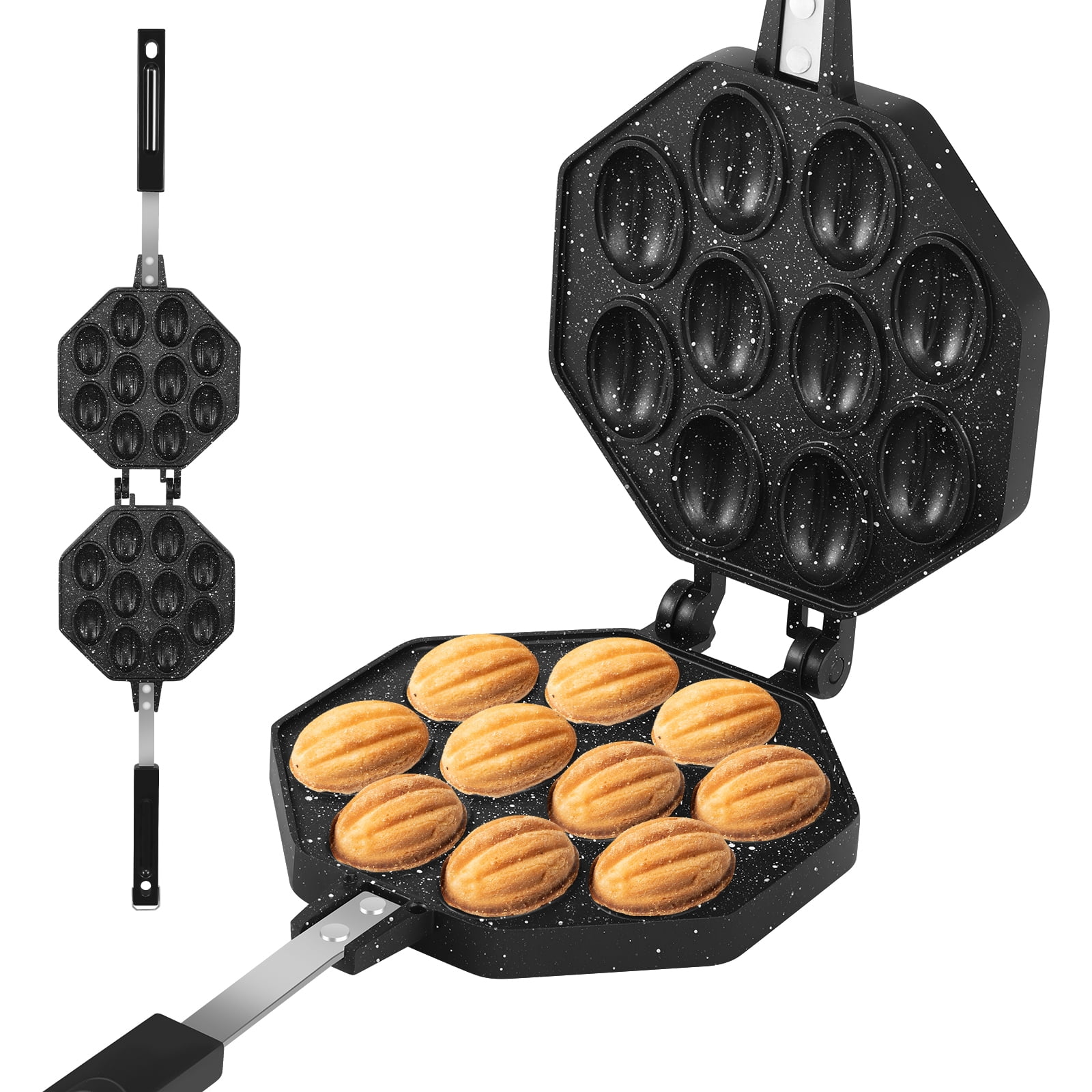 Walnut Cookie Mold 10 Hole Aluminum Alloy Walnut Cookie Maker with ...