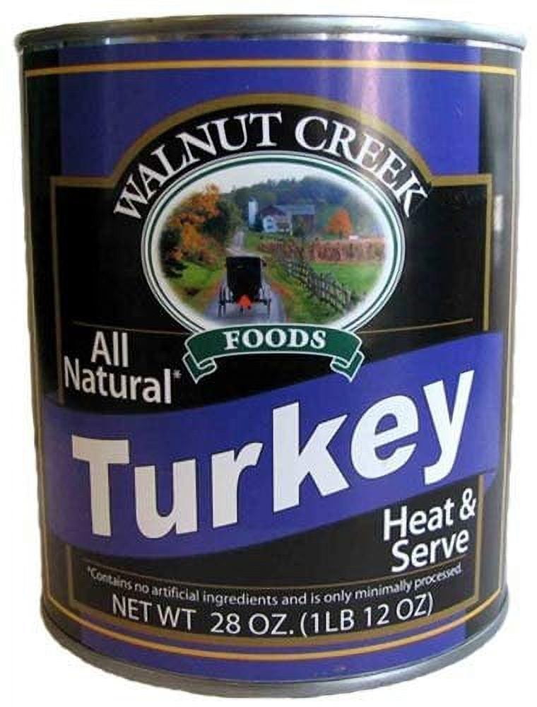 Walnut Creek Canned Boneless Turkey Pieces, Favorite Amish Food, 28 Oz ...