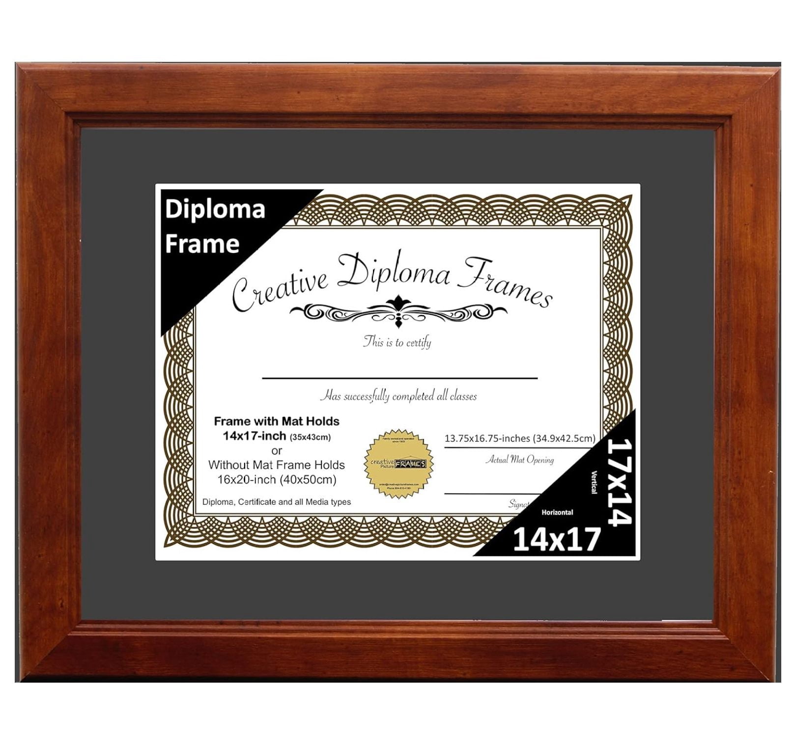 14 X 17 Diploma Frame