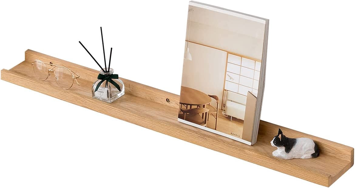 Walnut Floating Shelves for Wall 36 inches Natural Wood Wall Shelves ...