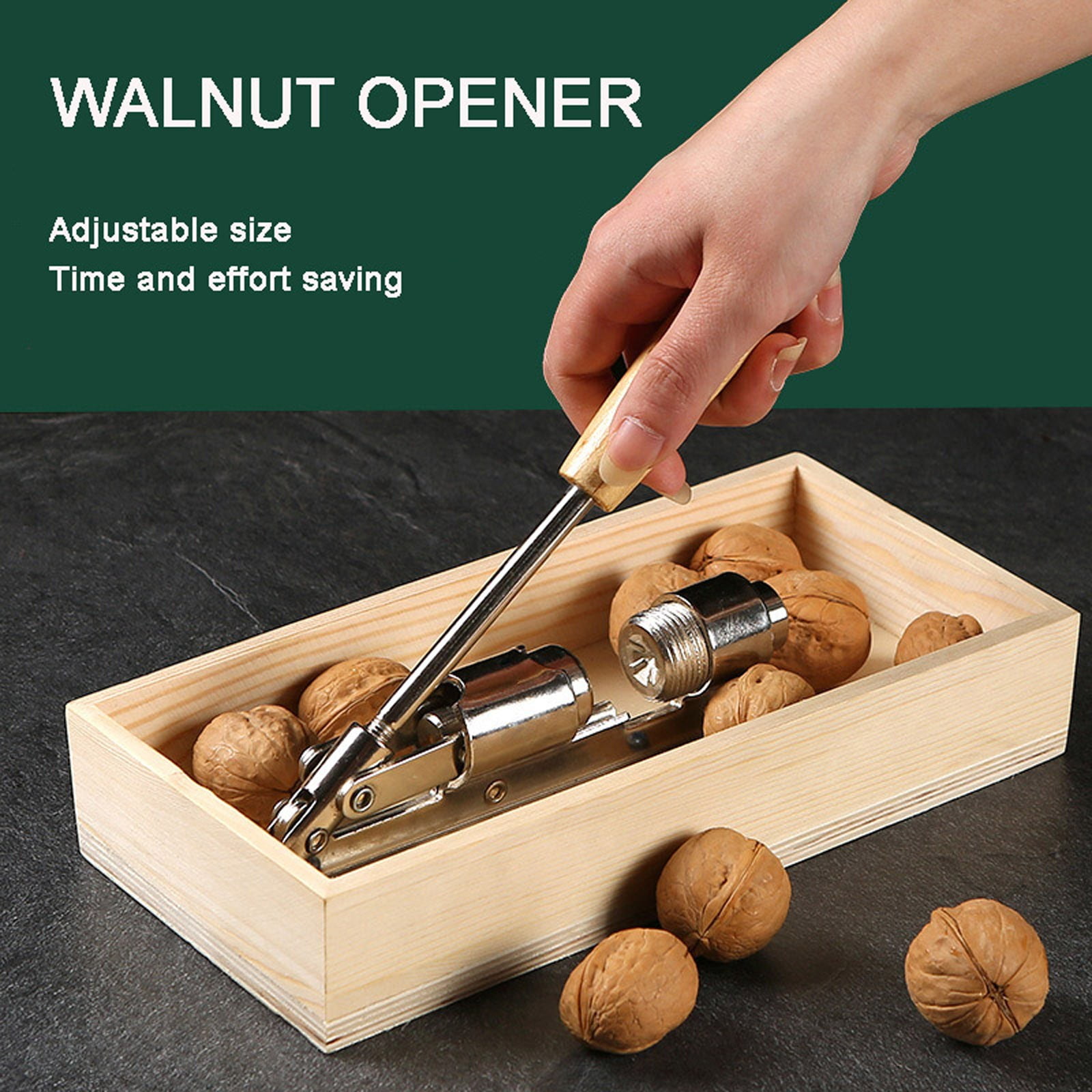 Walnut Fruit Opener, Stainless Steel Clip Proof, Easy Open + Safe Use ...