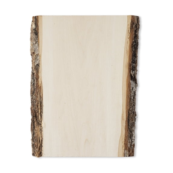 Walnut Hollow Basswood Plank, Bark Edge, Sanded Surface, 7-9 x 11 Inch ...
