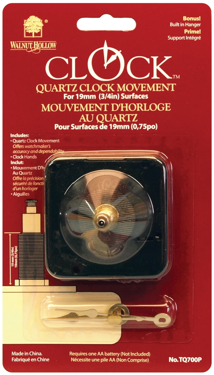 Walnut Hollow Clock Mechanism: 3/4 inch - Walmart.com