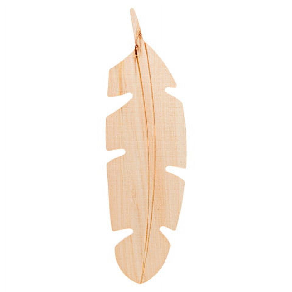 Walnut Hollow Rustic Decorative Feather - Rough-hewn Pine - 23 in x 6.5 ...