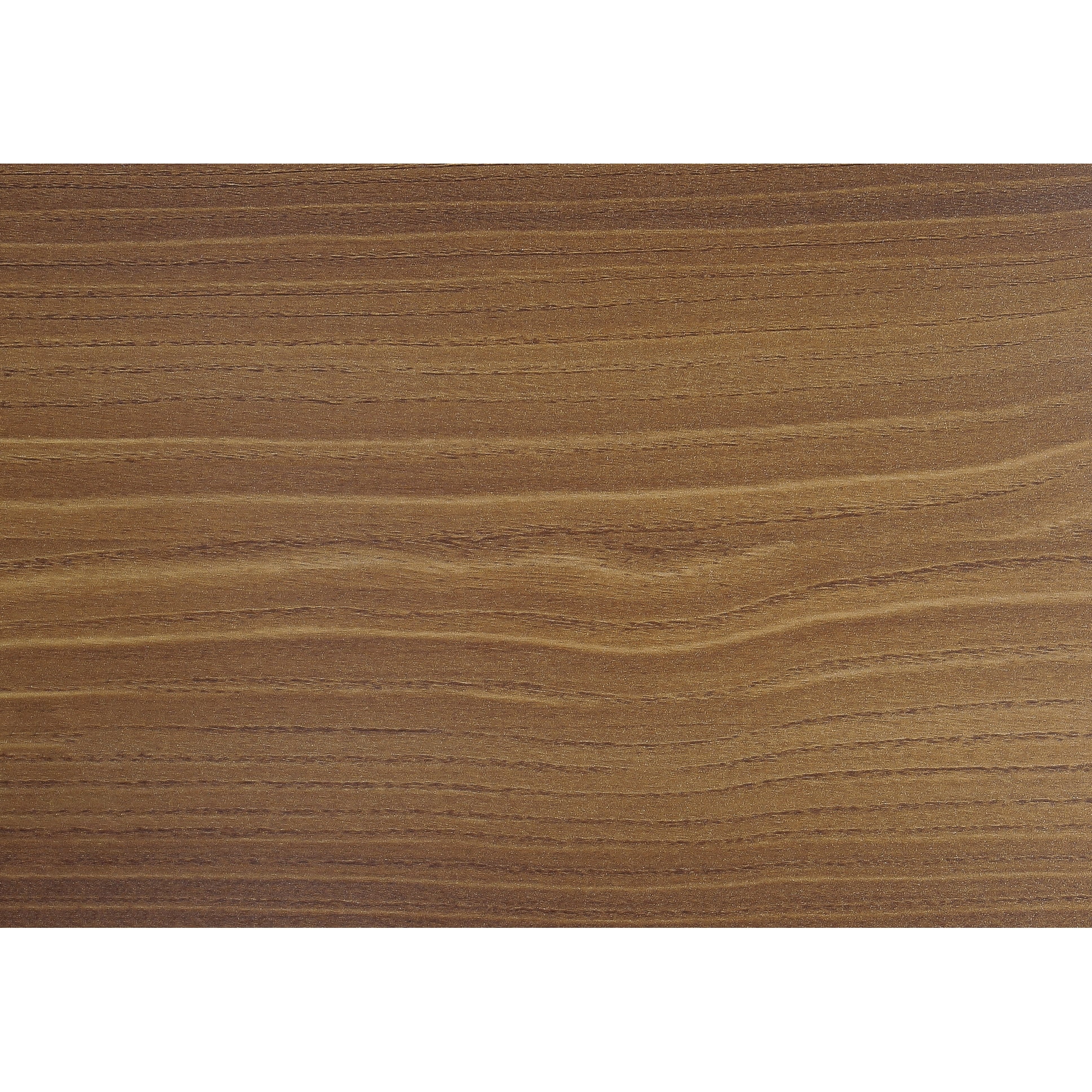 Walnut Laminate Study Table With Black Metal Legs And Storage Drawers ...