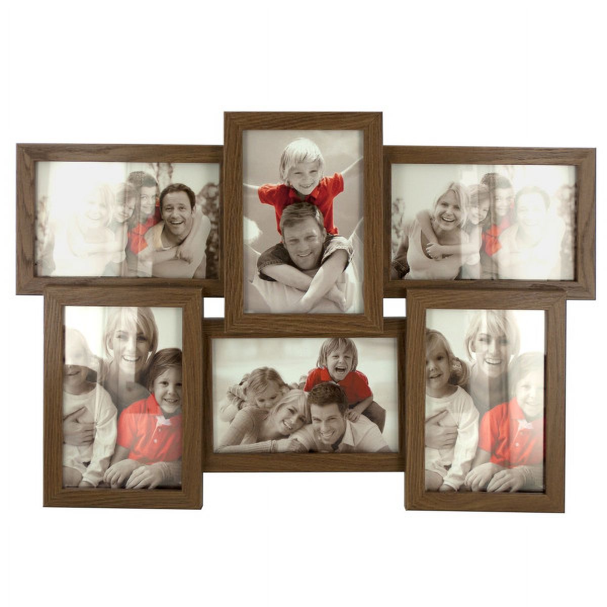 Walnut Look Collage Photo Frame (Pack Of 2) - Walmart.com