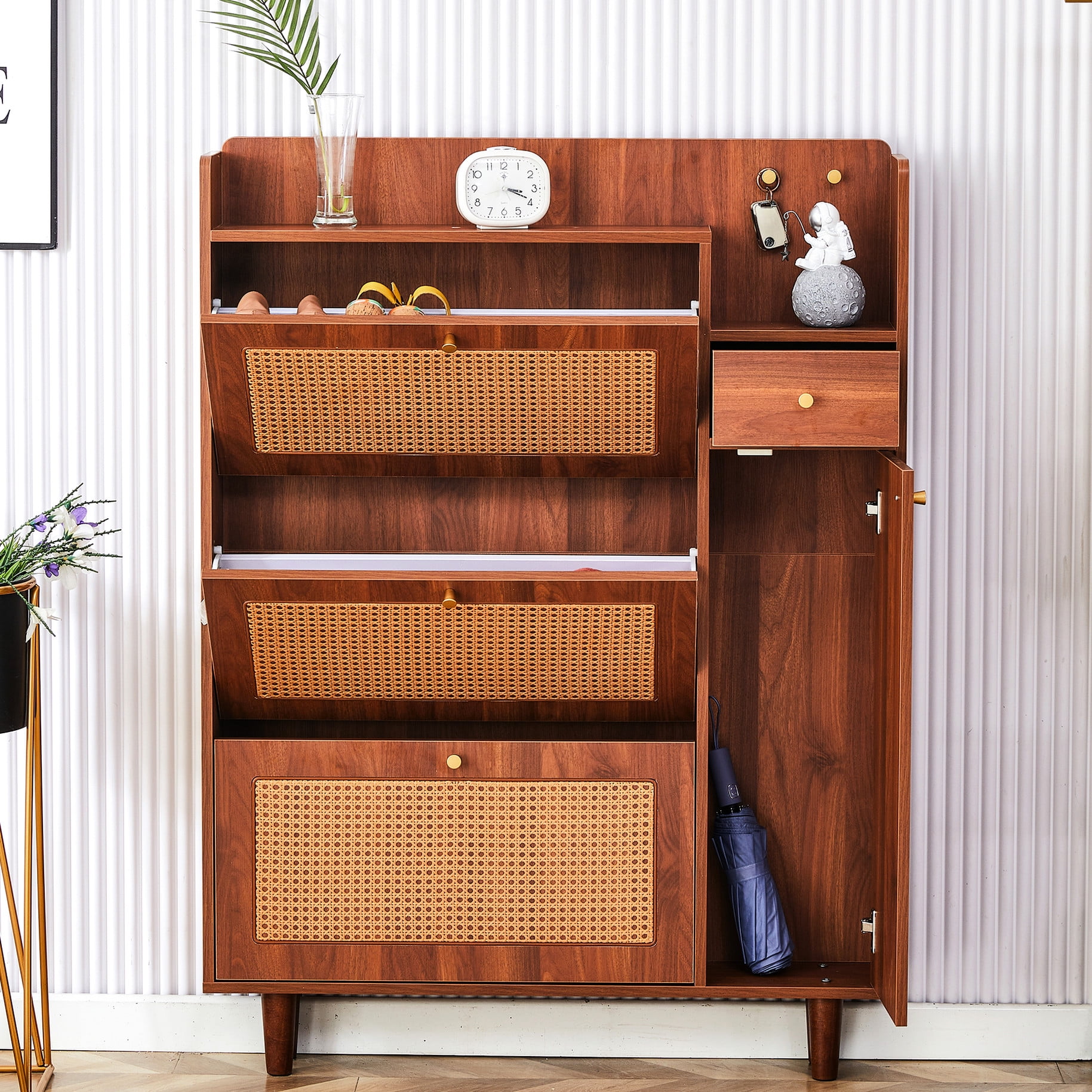 Walnut MDF construction - Efficient space utilization - Home, making ...