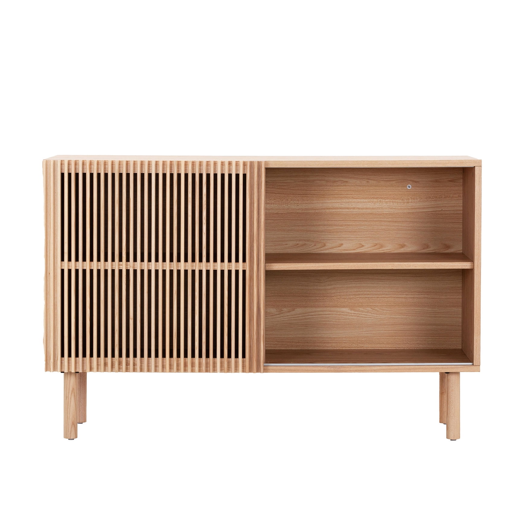 Walnut - Magnetic Cabinet Doors & Large Countertop - Entryway ...
