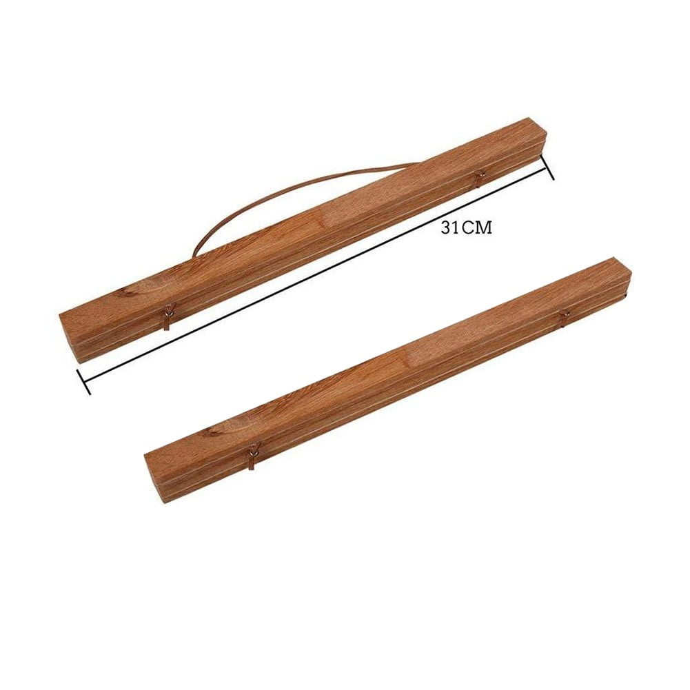 Walnut Magnetic Wooden Photo Frame, DIY Wall Poster Scroll Hanger ...