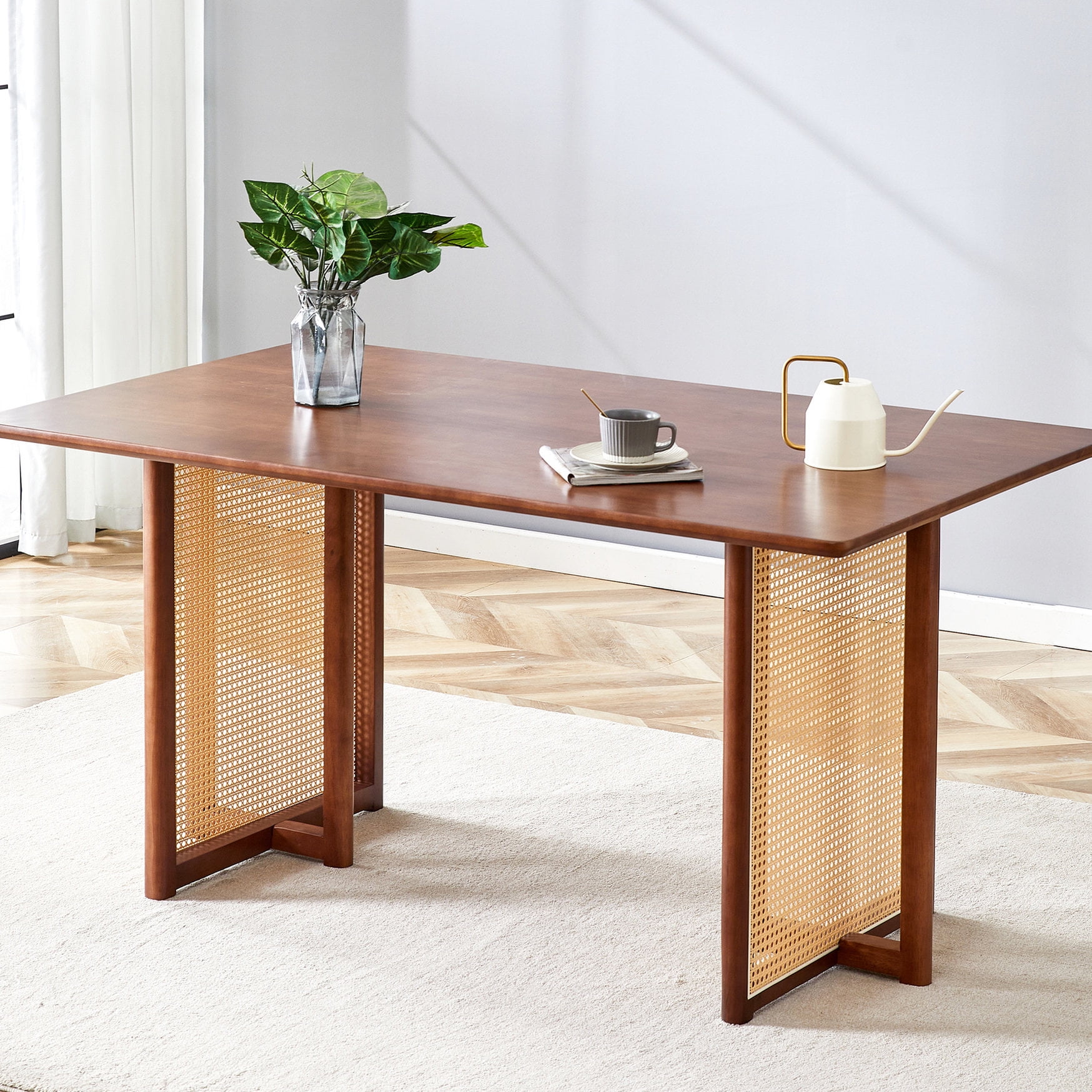 Walnut Main - Colored Table / For Both Office and Home / Easy Self ...