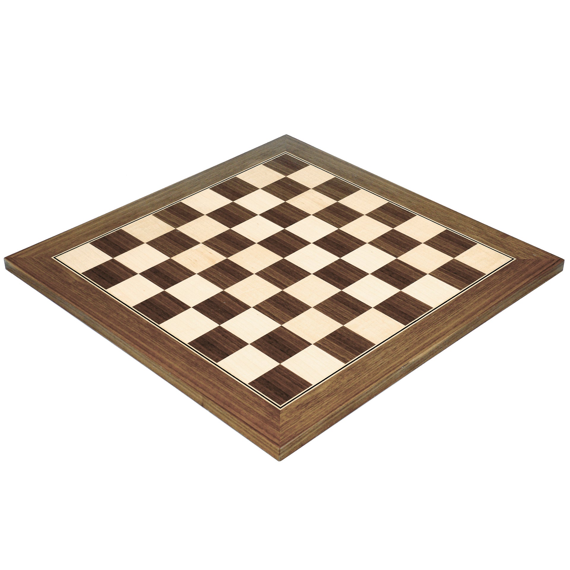 Walnut/Maple Wooden International Chess Board - Walmart.com