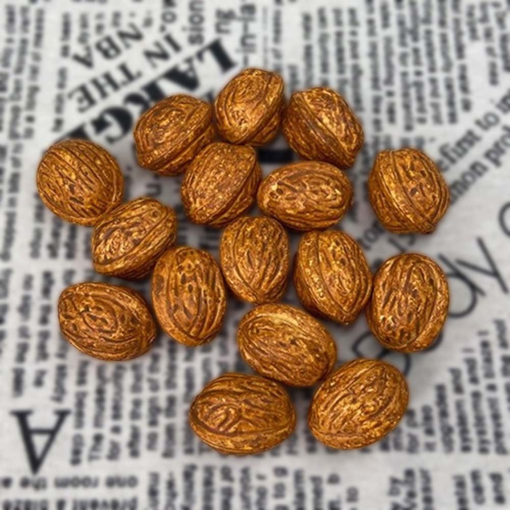 Walnut Nuts 10 Pcs Artificial Walnut Nuts Plastic Realistic Artificial ...