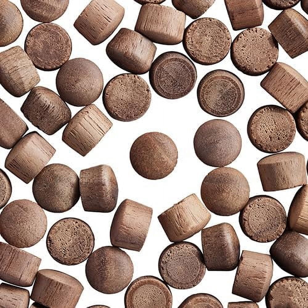 Walnut Oval Wood Plugs, Natural & Unfinished, Can Be Sanded, Stained or ...