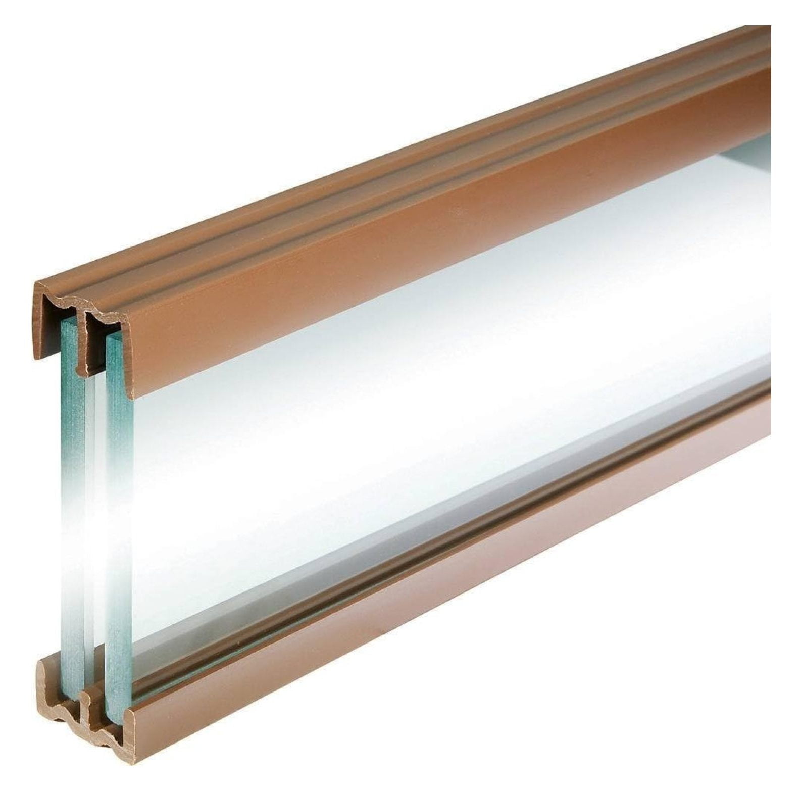 Walnut Tone - 4 Foot Plastic Sliding Door Track - Walmart.com