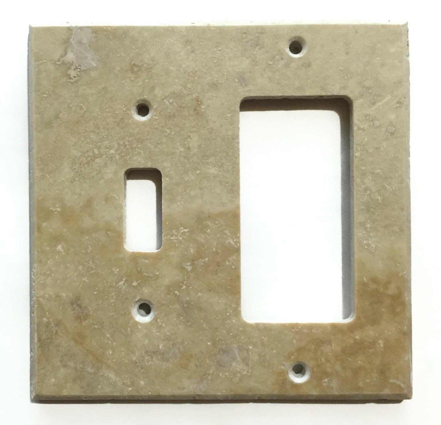 Walnut Travertine Toggle Rocker Switch Wall Plate / Switch Plate ...