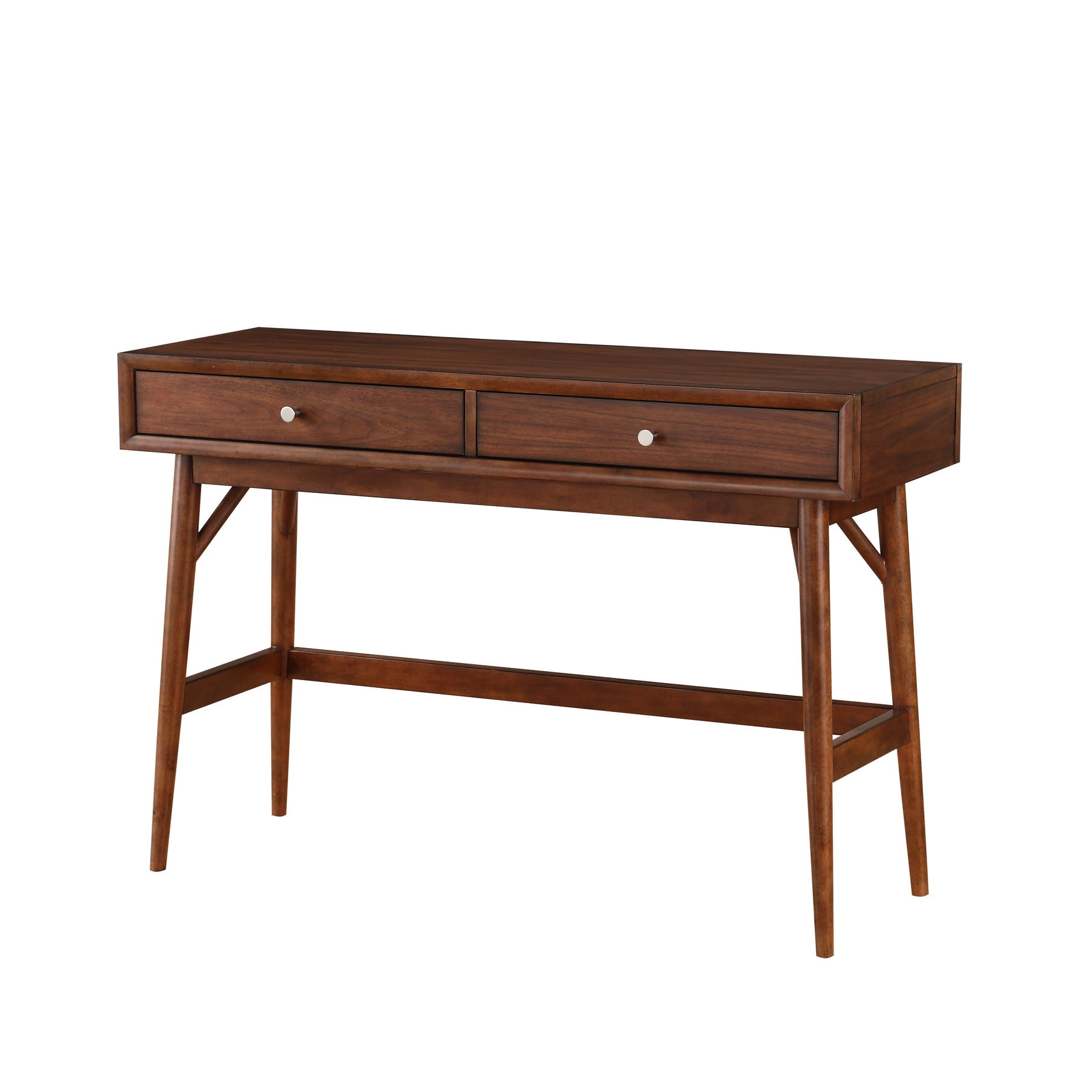 Walnut Veneer Wood Sofa Table with Drawers - Adds Style to Living Room ...