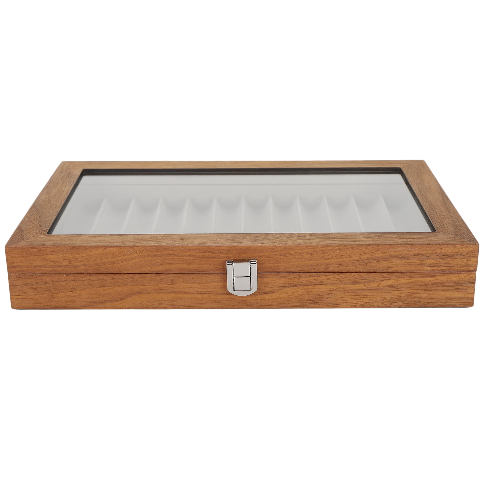 Walnut Wood Fountain Pen Display Case, Storage Gift Box for 12 Pens ...
