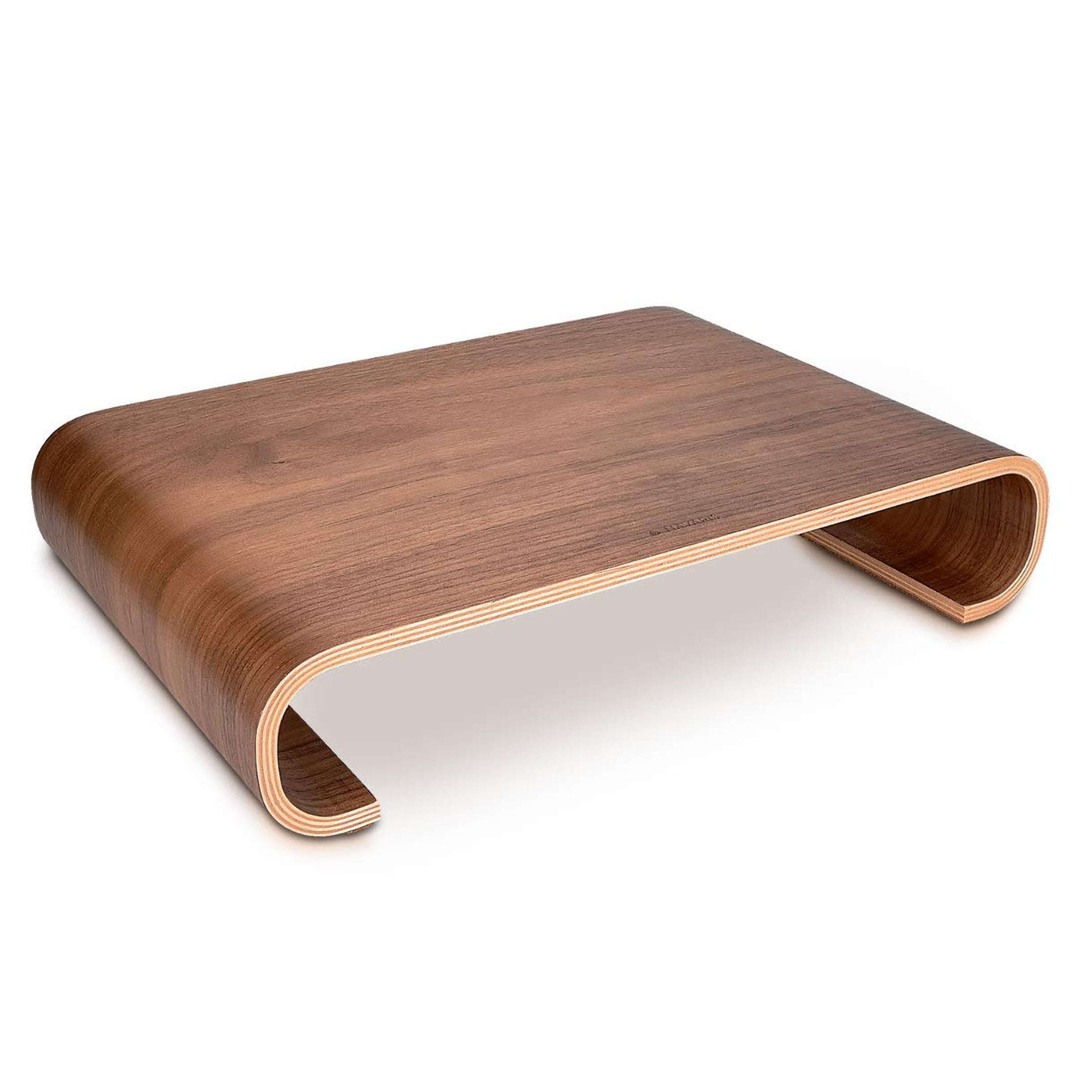 Walnut Wood Monitor Stand Riser for Desktop Organization and Display ...
