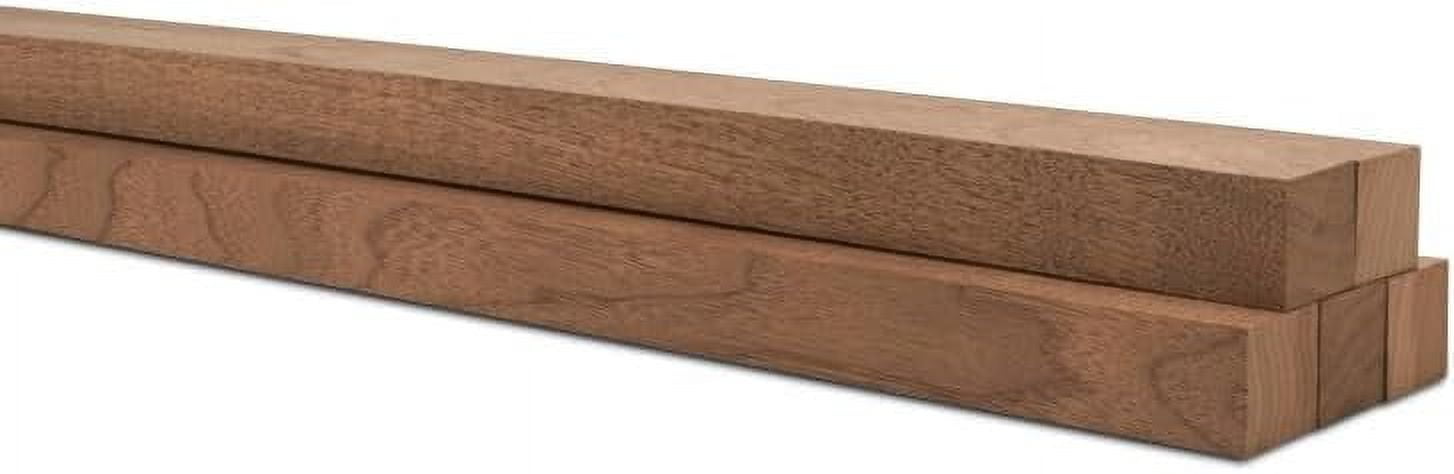 Walnut Wood Square Dowel Rods, 1 inch x 36, Pack of 5 Wooden Sticks for ...
