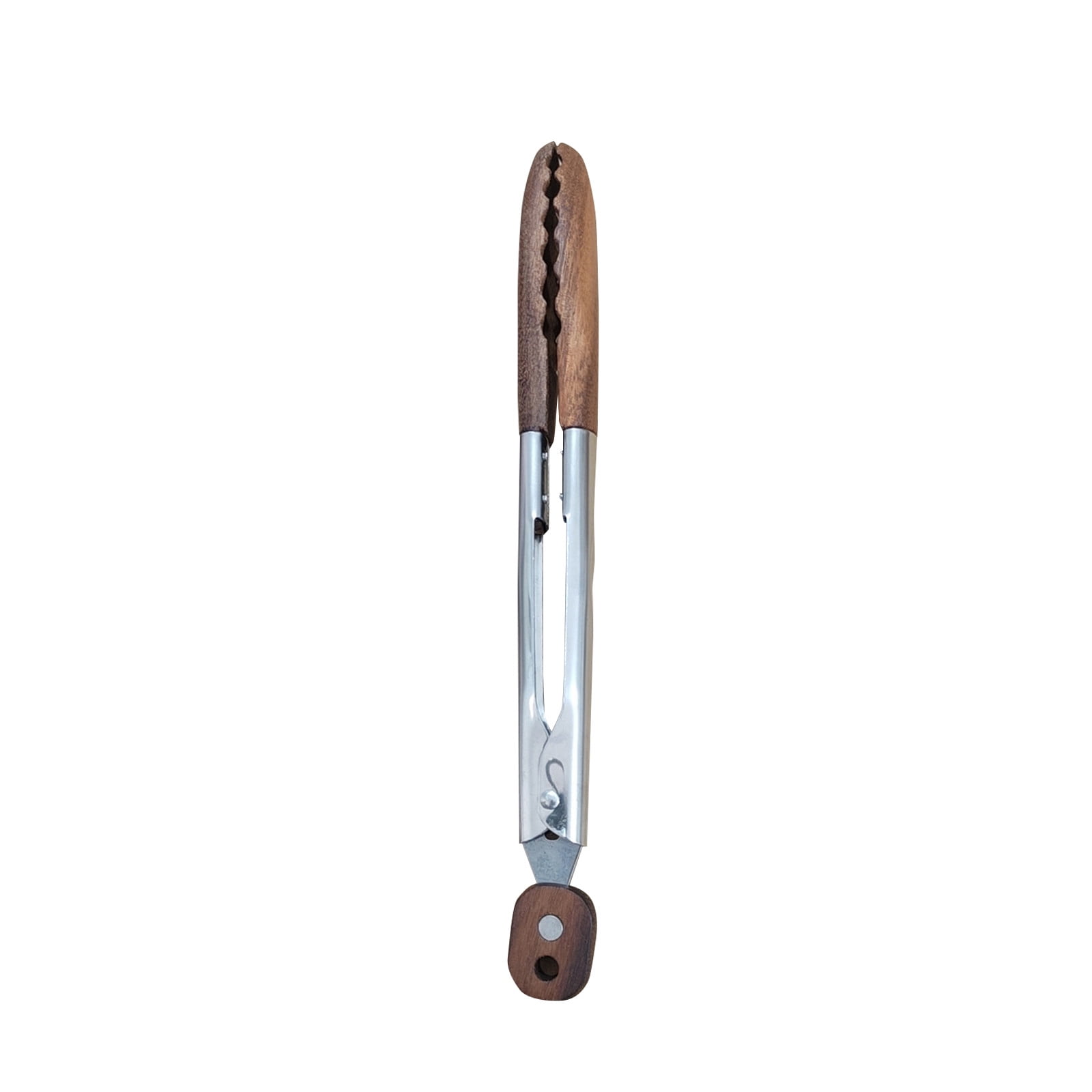 Walnut Wood & Stainless Steel Cooking Tongs - Eco-Friendly, Durable ...