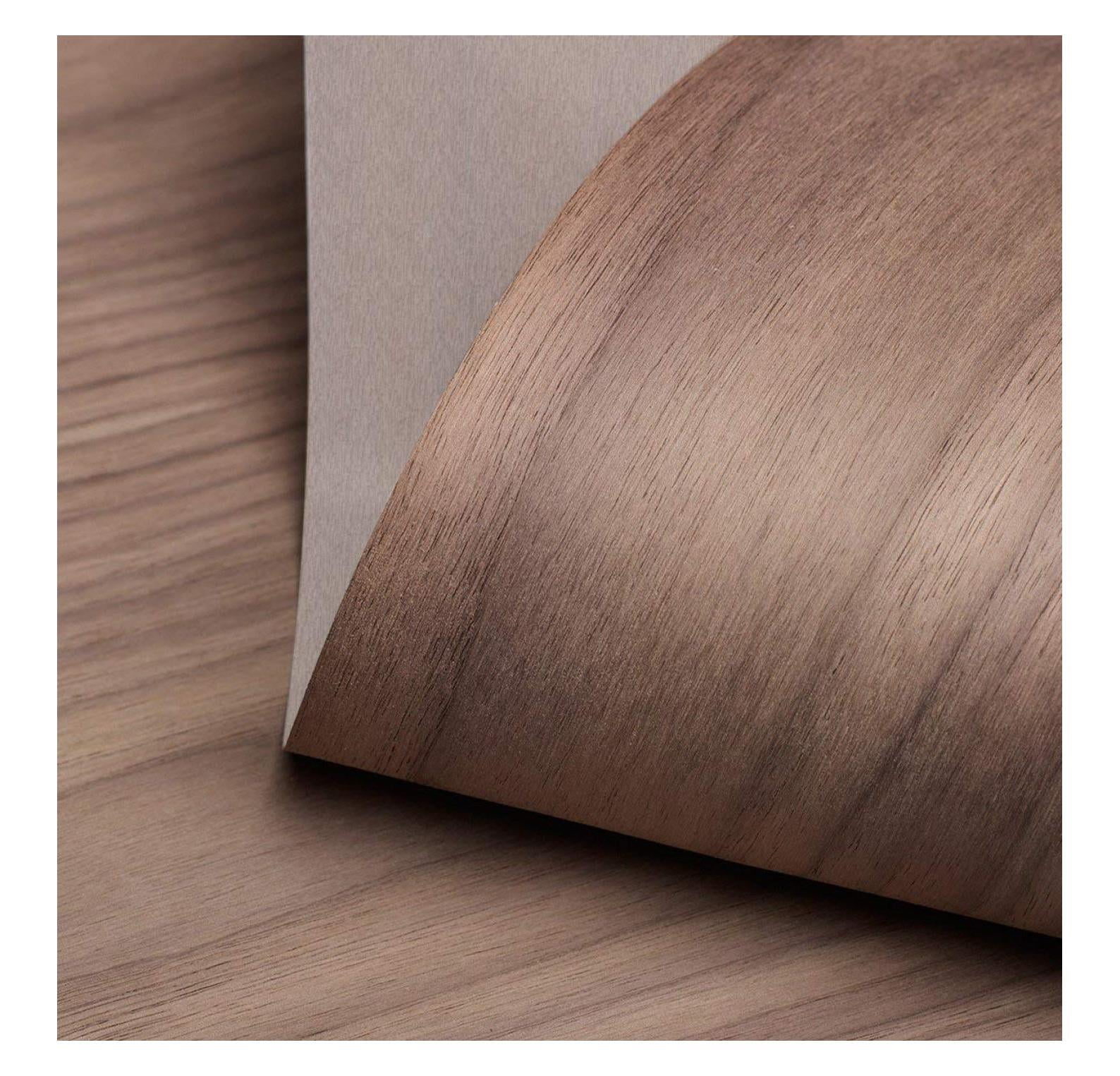 Walnut Wood Veneer Sheet Flat Cut, 24” x 96”, Non Glued, 10 mil Paper ...