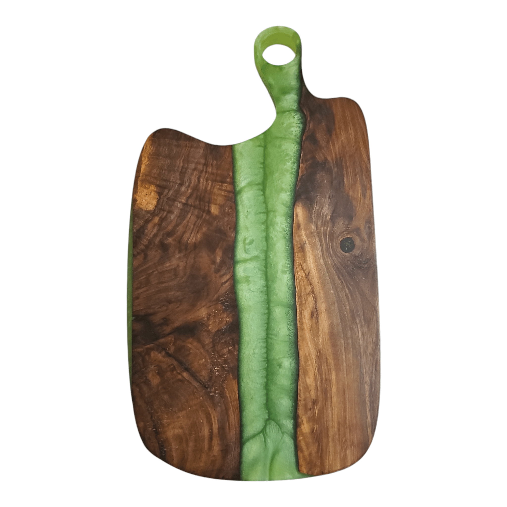 Walnut Wood with Jade Epoxy Charcuterie Boards/Serving Board with ...