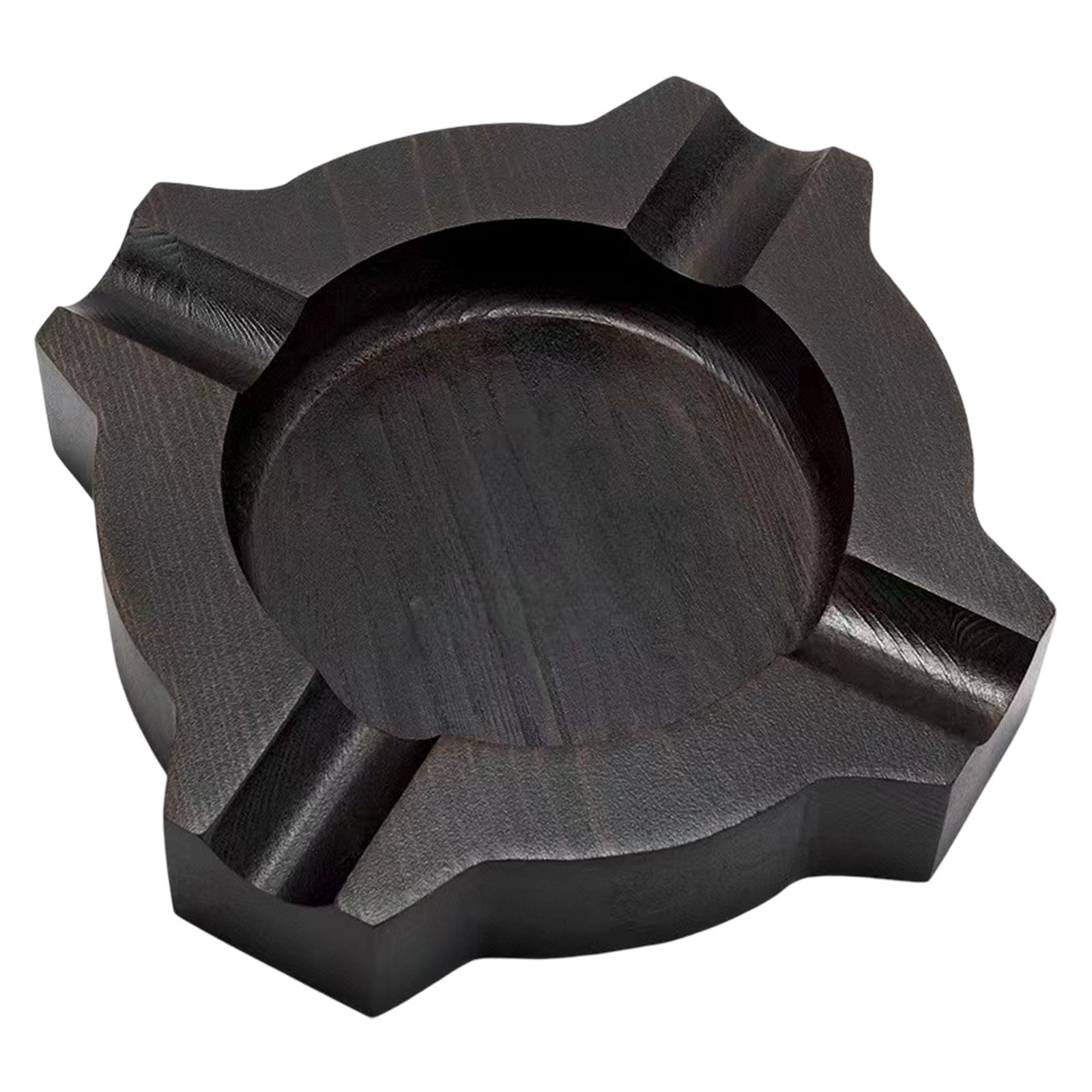 Walnut Wooden Ashtray Personalized | Outdoor Indoor Cigar Holder ...