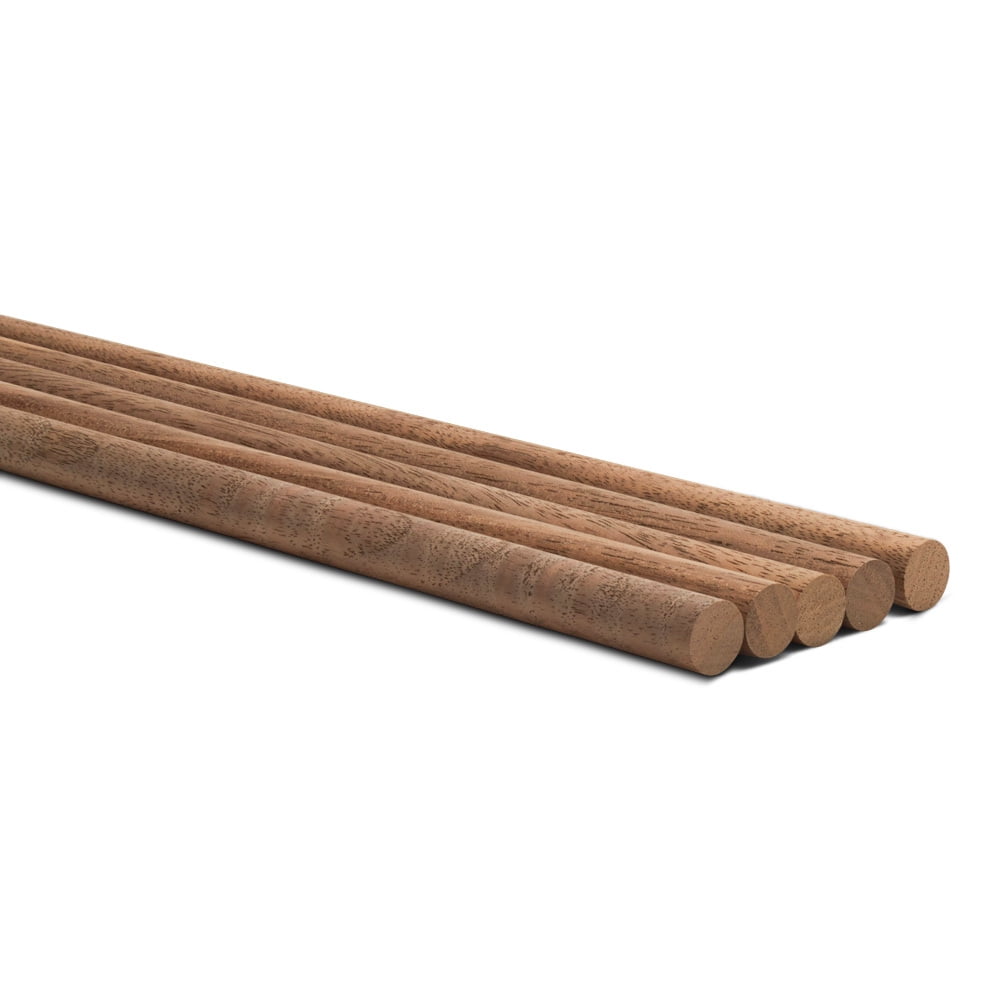 Walnut Wooden Dowel Rod 3/8 inch x 36 Pack of 1 Wooden Craft Sticks for ...
