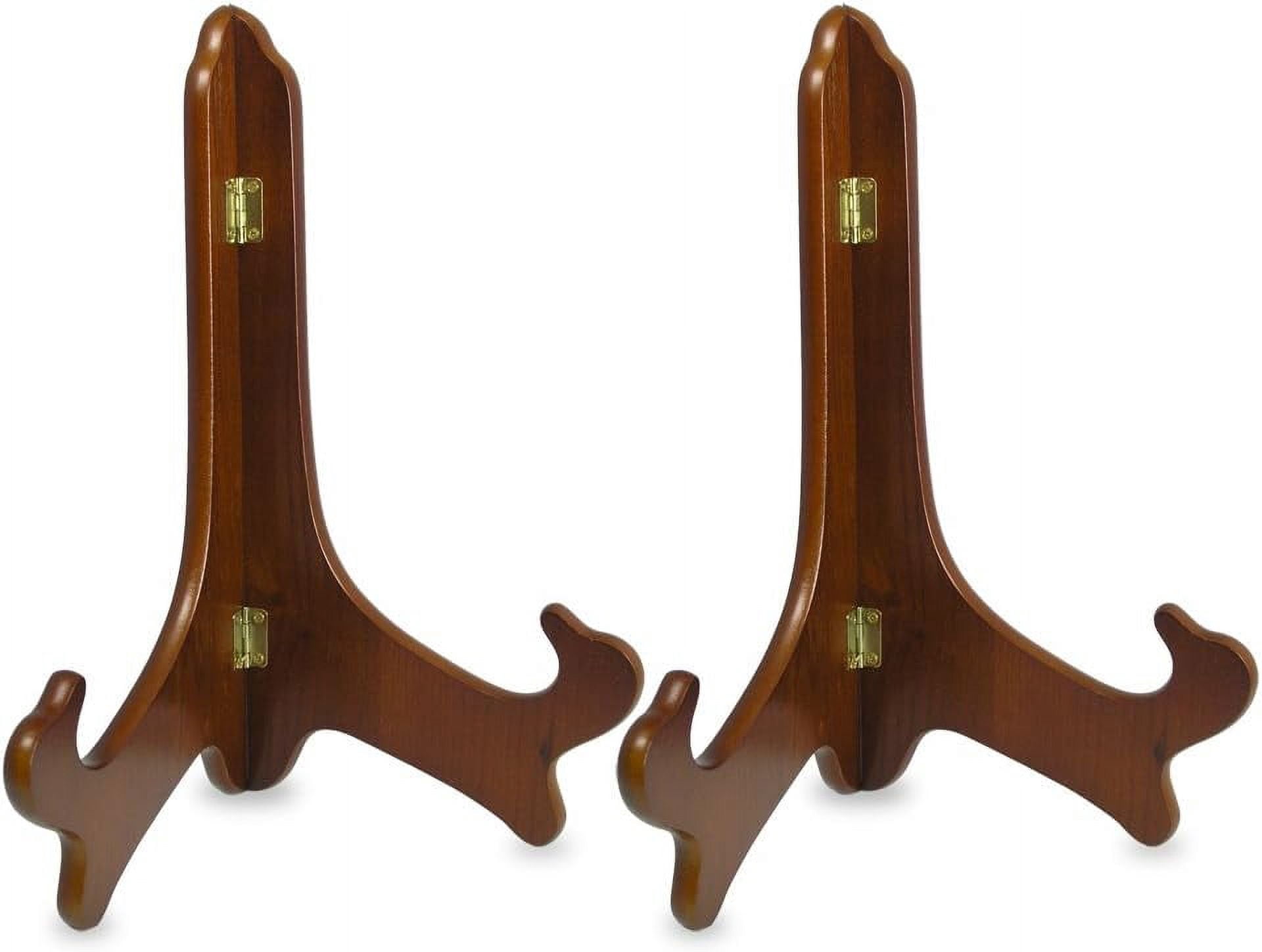 Walnut Wooden Easels - Folding Display Stand - 11" H - Set of 2 Easels ...
